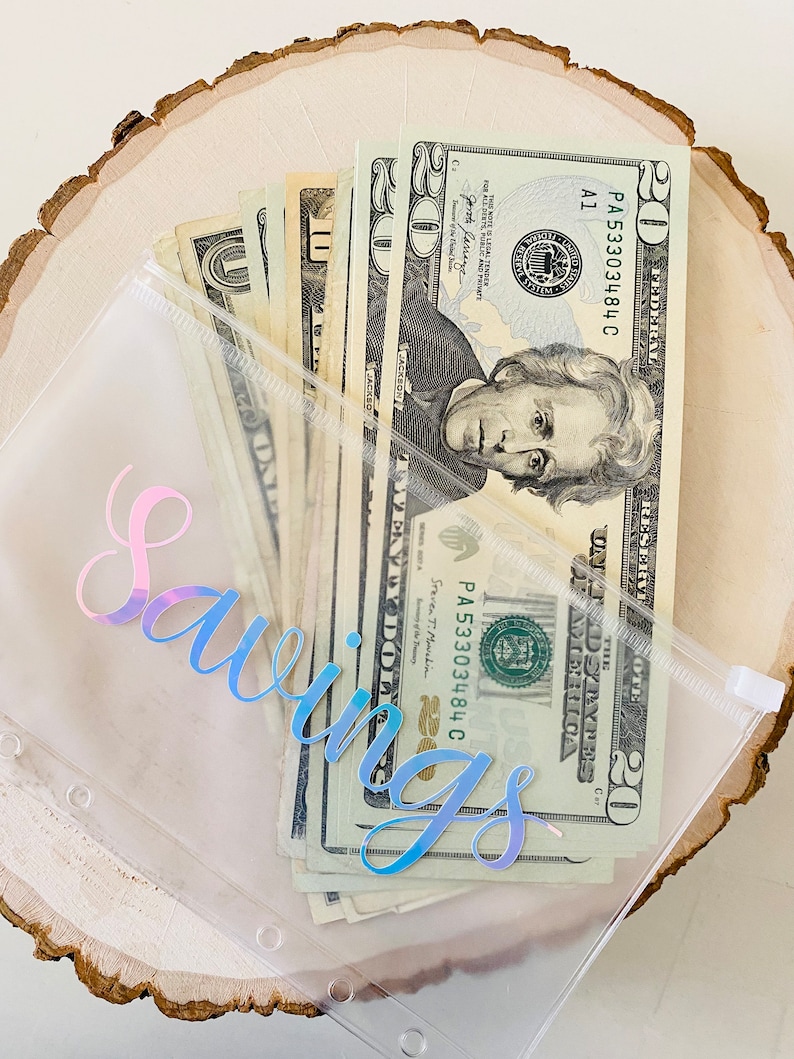 Clear Cash Envelopes Zipper Envelopes A6 Binder Envelopes - Etsy