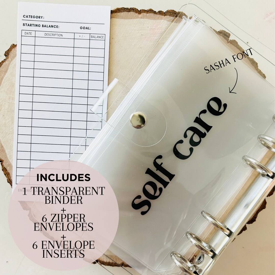 Custom Budget Binder With A6 Cash Envelopes, Clear Cash Binder for Cash ...