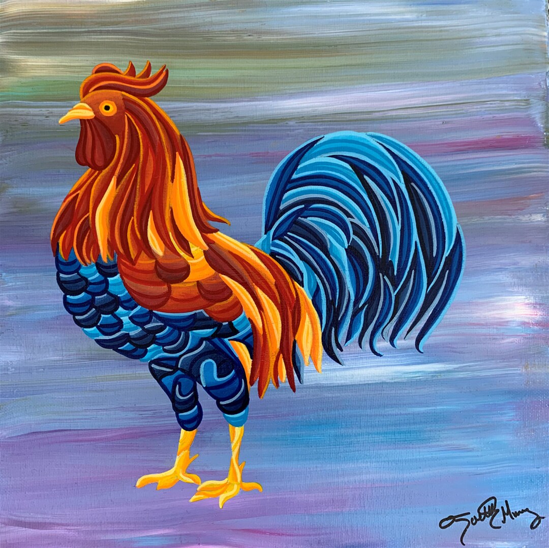 Rooster 12 X12 Acrylic Print - Etsy