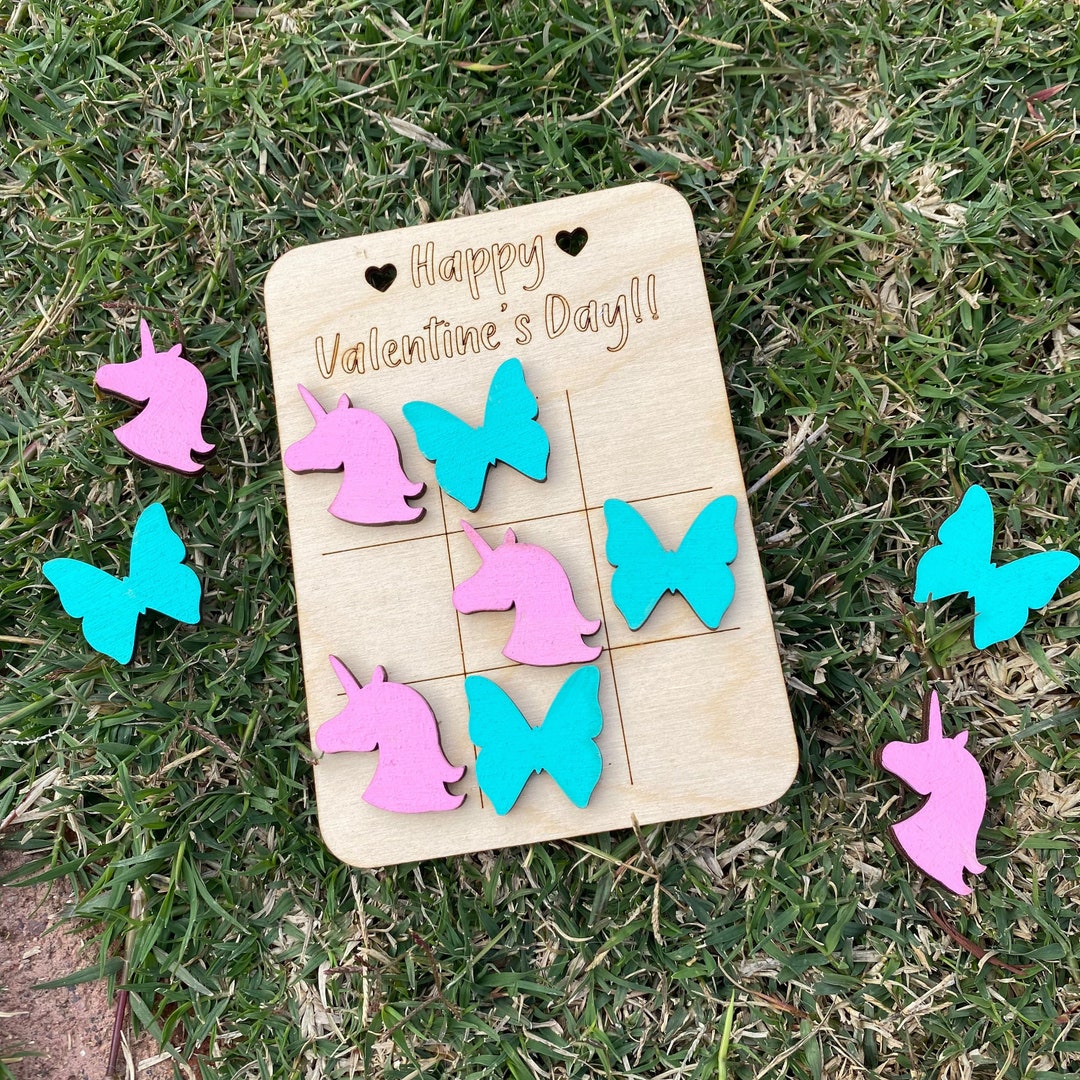 Tic Tac Toe Game Baggie for Kids, Valentines Day Card for Kids ...