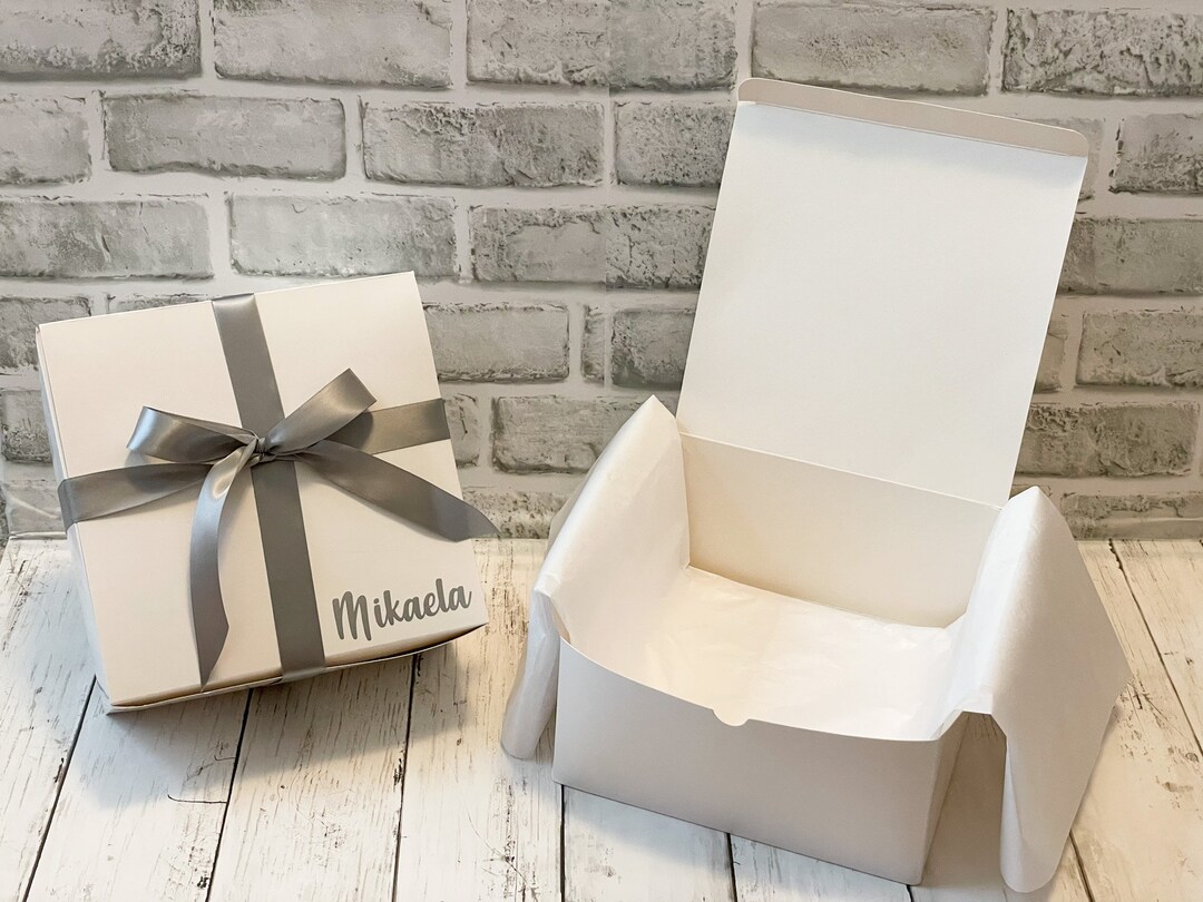 Blank Gift Boxes Empty Boxes Bridesmaids Boxes Flower Girl Boxes DIY ...