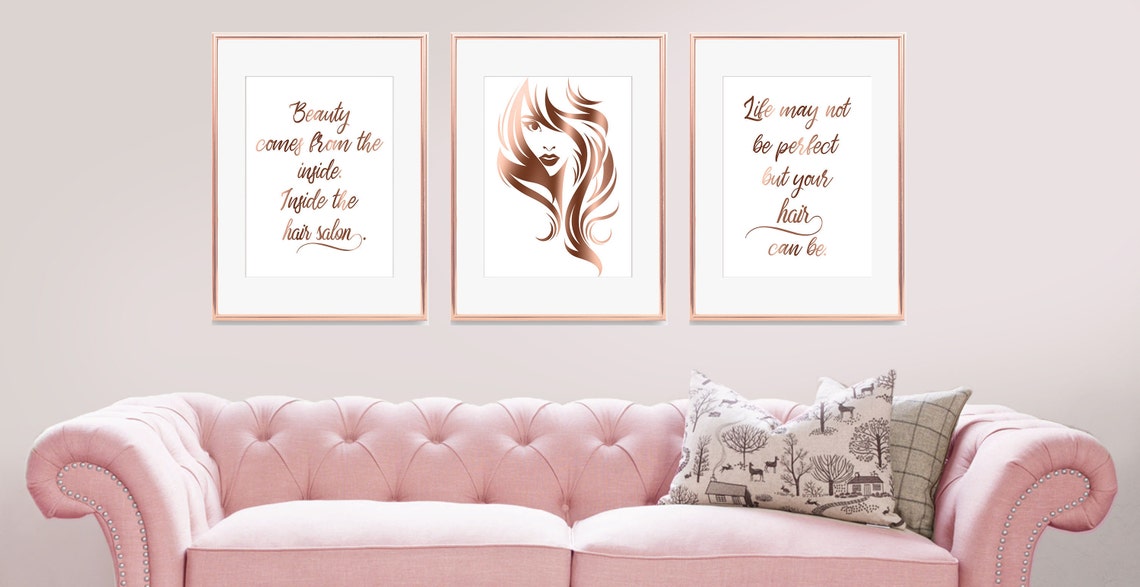 Hair Salon Decor Hair Studio Decor Hair Print Salon Decor | Etsy
