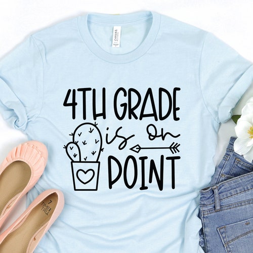 Fourth Grade Teacher Top 4th Grade is on Point Hello - Etsy