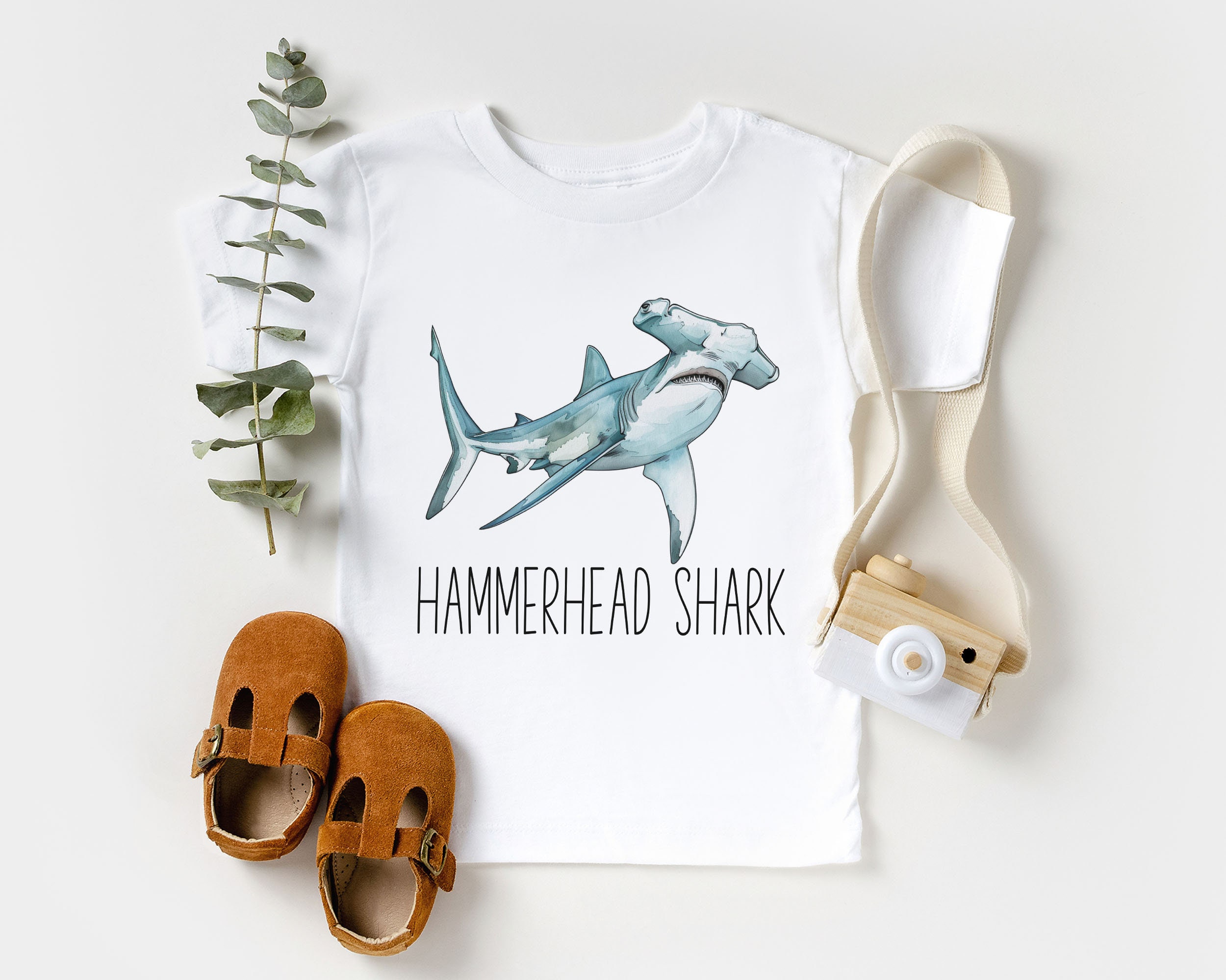 Hammerhead Shark Toddler Shirt - Cute Educational Shark Species Kid's ...