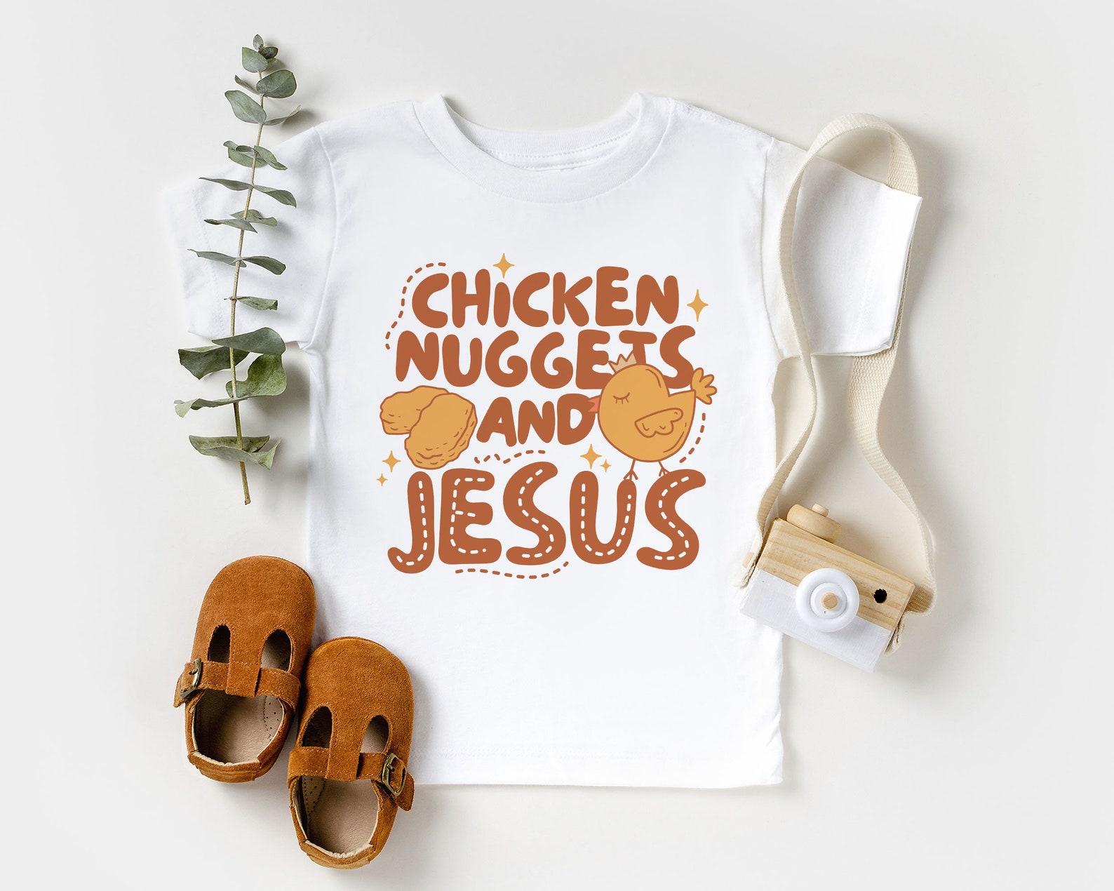 Chicken Nuggets and Jesus Toddler Shirt - Christian Kids Clothing ...