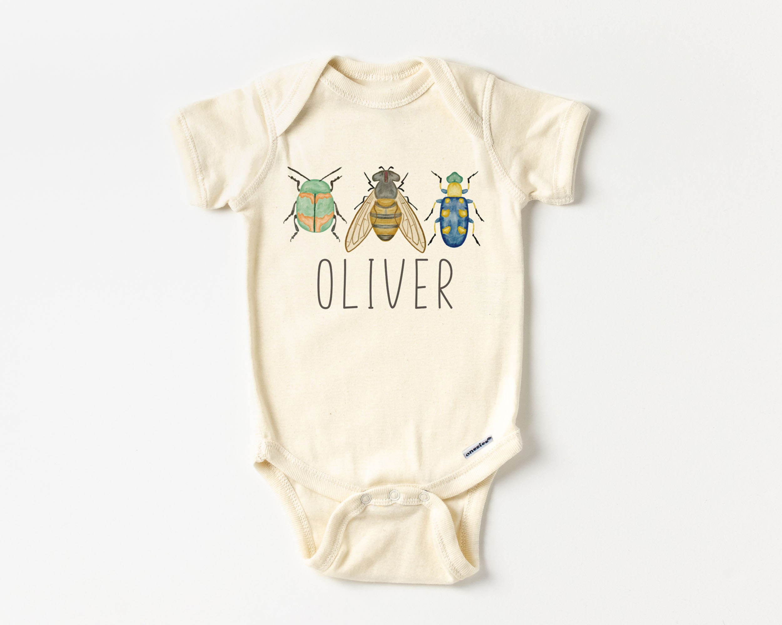 Personalized 3 Cute Bugs in A Row Toddler Shirt - Cool Retro Boys ...