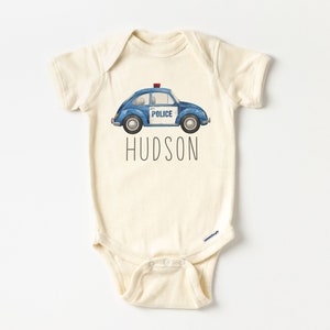 Personalized Police Car Toddler Shirt - Cute Custom Name Future Police ...