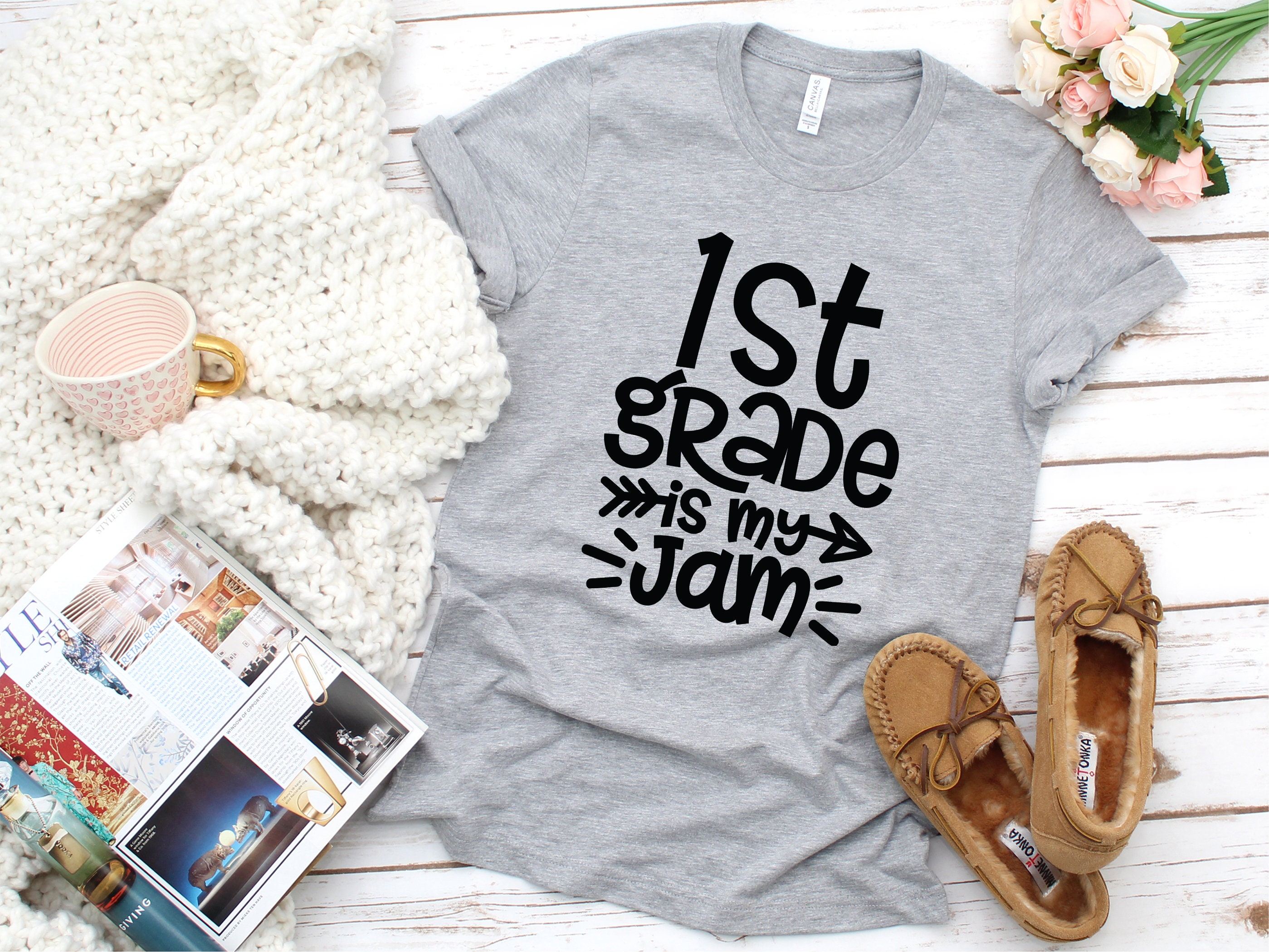 First Grade Teacher Shirt 1st Grade is My Jam Teacher | Etsy