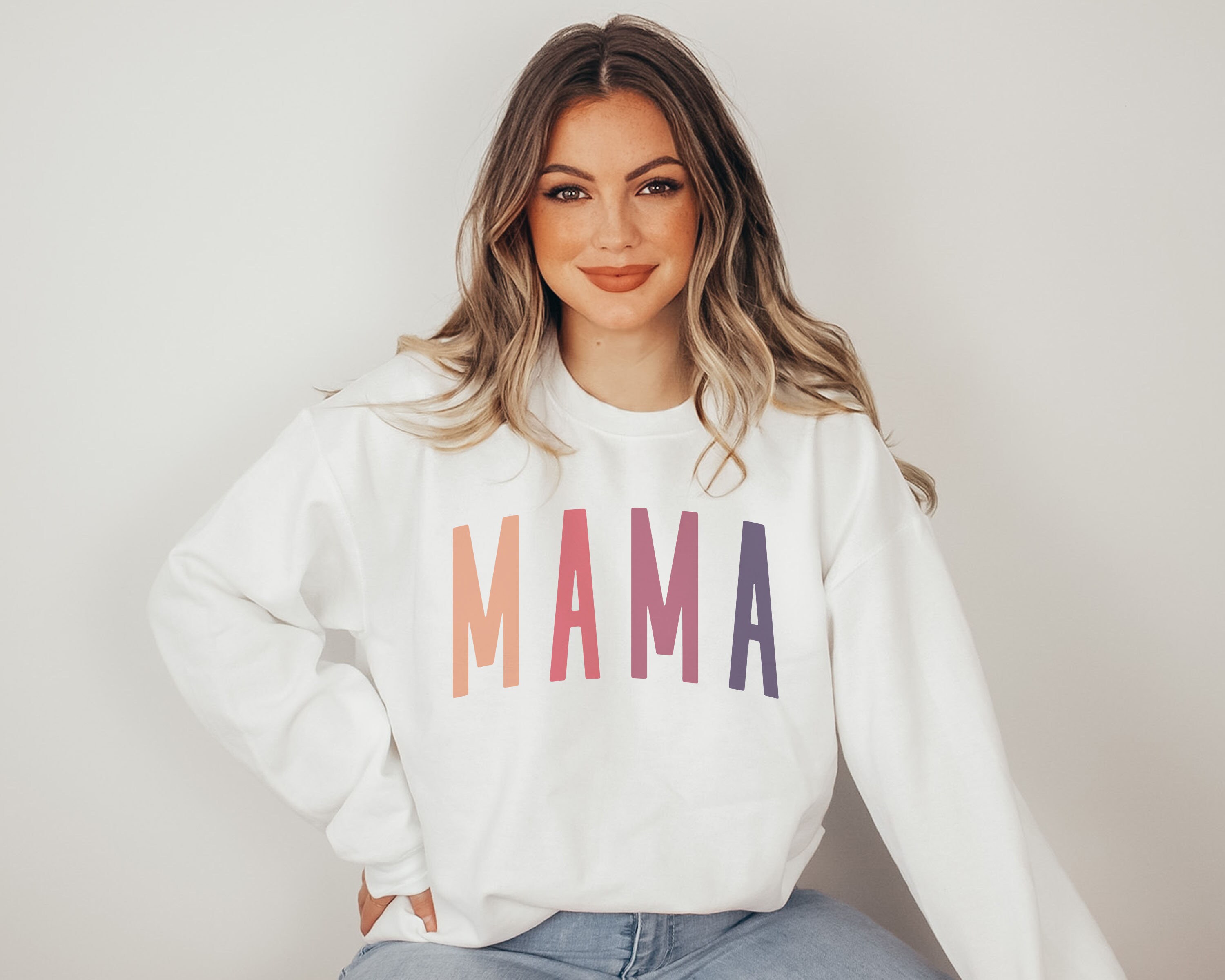 Retro Mama Sweatshirt Mama Ombre New Mom to Be Mom Shirts - Etsy