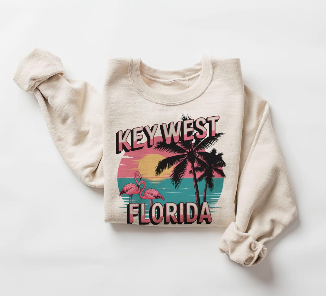 Retro Key West Florida Summer Vacation Sweatshirt - 80s Vintage ...