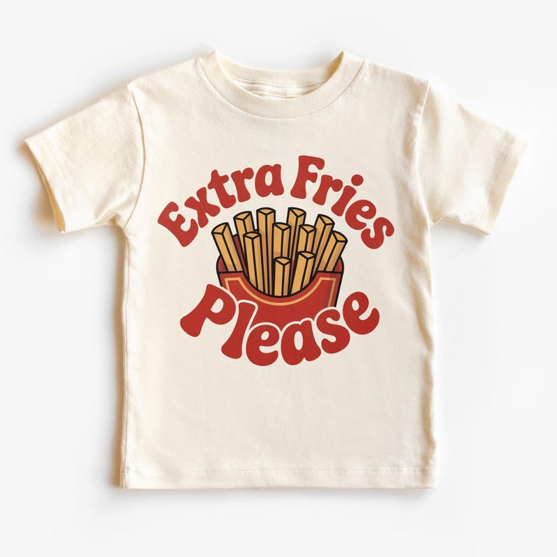 French Fry Shirt Funny Kids - Etsy