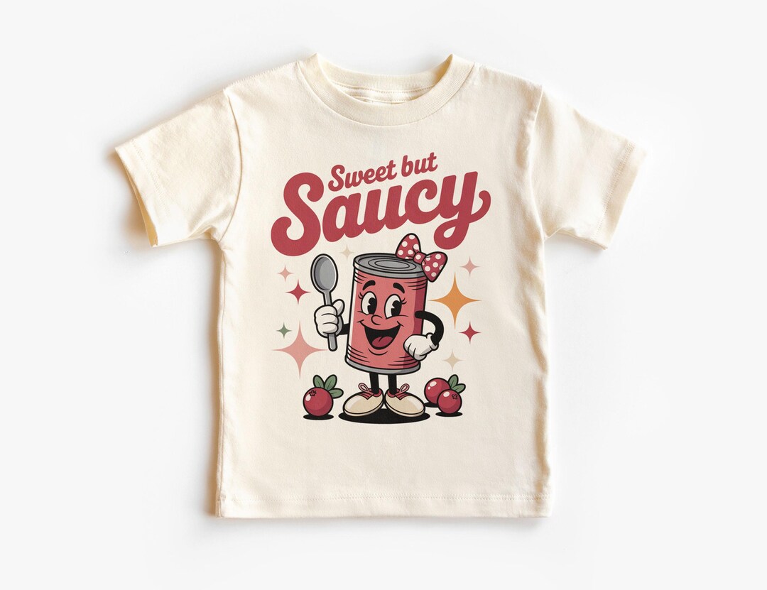 Sweet but Saucy Cranberry Sauce Shirt With Red Polka Dot Coquette Bow ...
