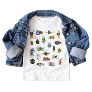 Retro Beetle Bugs Toddler Shirt - Entomology Children's Clothing ...