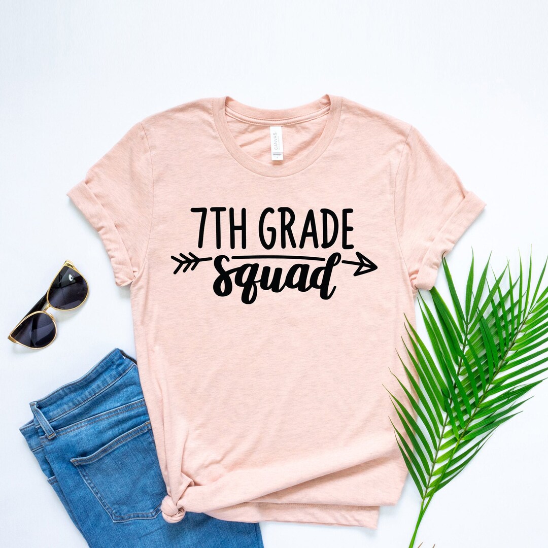 Seventh Grade Teacher Shirt 7th Grade Squad Middle School - Etsy