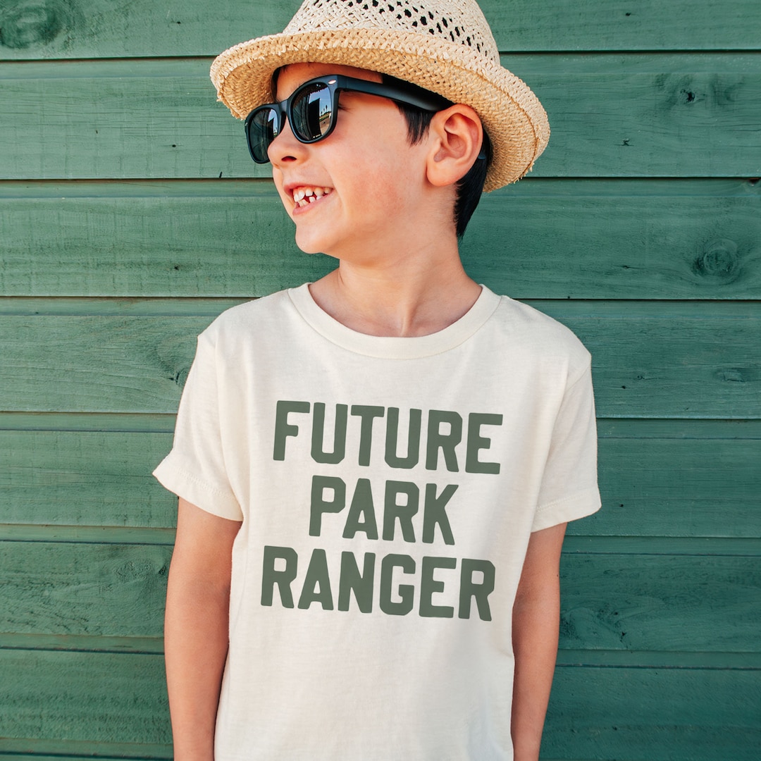 Future Park Ranger Kids Shirt - Nature Hiking Camping Outfit - Natural ...