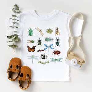 Retro Bugs Toddler Shirt - Cute Entomology Children's Clothing - Future ...