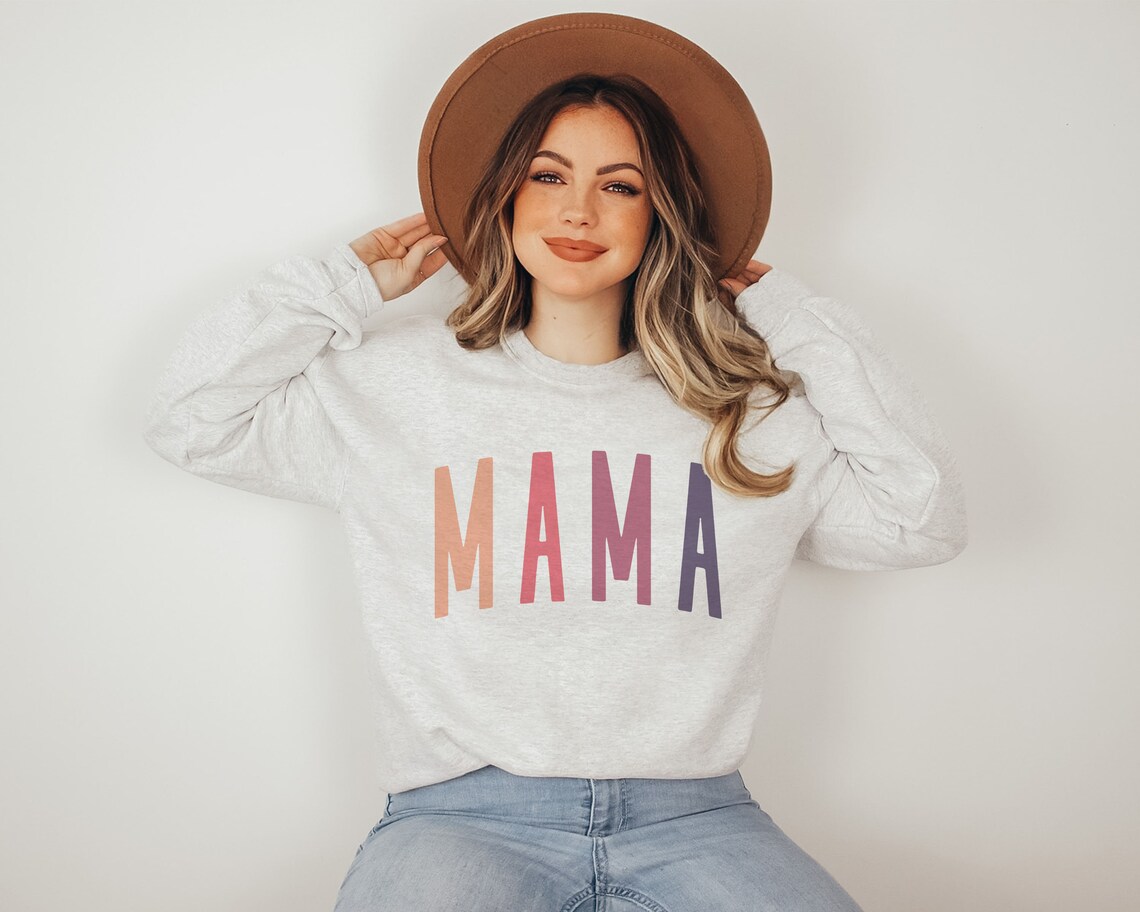 Retro Mama Sweatshirt Mama Ombre New Mom to Be Mom Shirts - Etsy