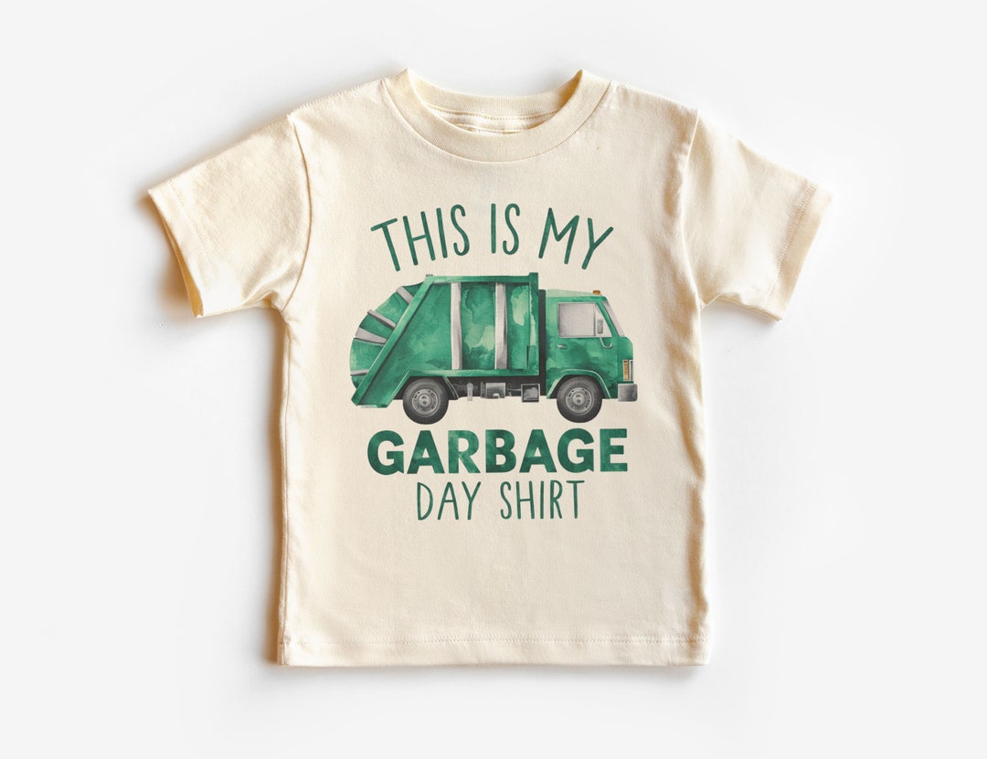 This is My Garbage Day Shirt Toddler Shirt - Green Garbage Trash Truck ...