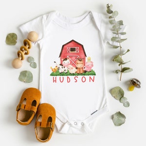 Personalized Barnyard Animals Toddler Shirt - Custom Kids Names ...