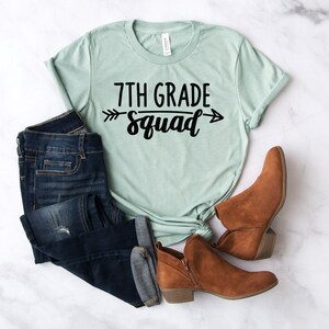 Seventh Grade Teacher Shirt 7th Grade Squad Middle School - Etsy