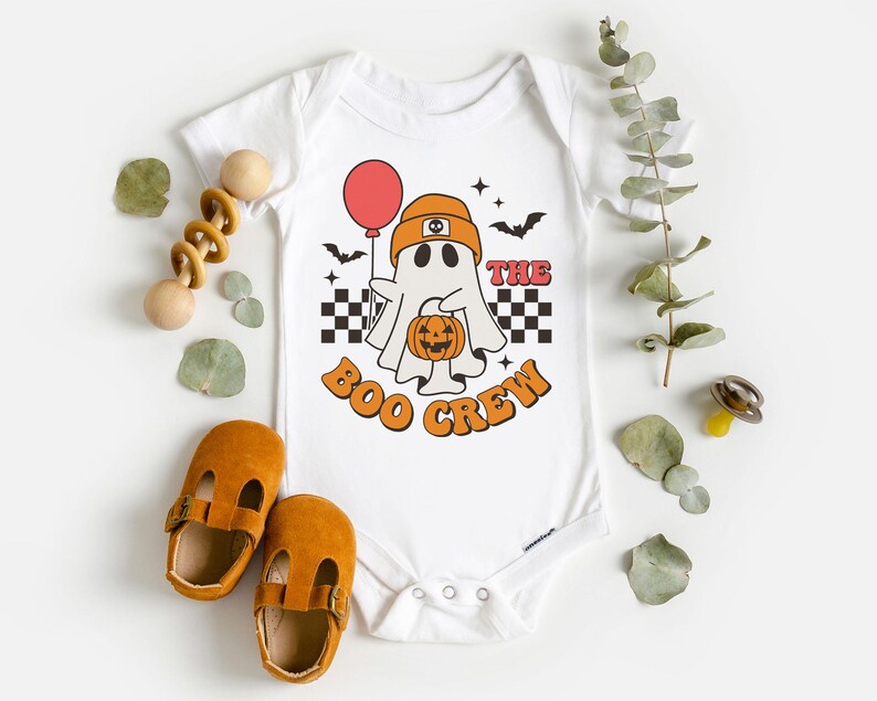 The Boo Crew Shirt - Retro Ghost Balloon Halloween Outfit - Trick or ...