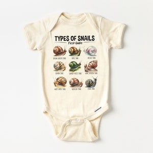 Types of Snails Toddler Shirt - Insect Field Guide Kids Tee - Future ...