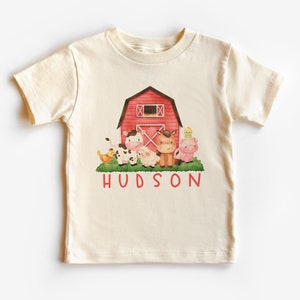 Personalized Barnyard Animals Toddler Shirt - Custom Kids Names ...