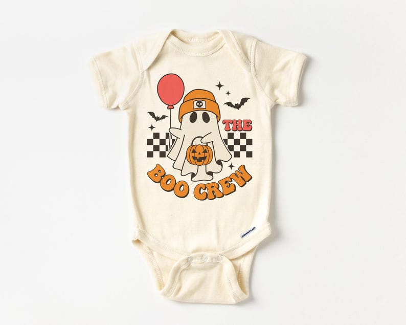 The Boo Crew Shirt - Retro Ghost Balloon Halloween Outfit - Trick or ...