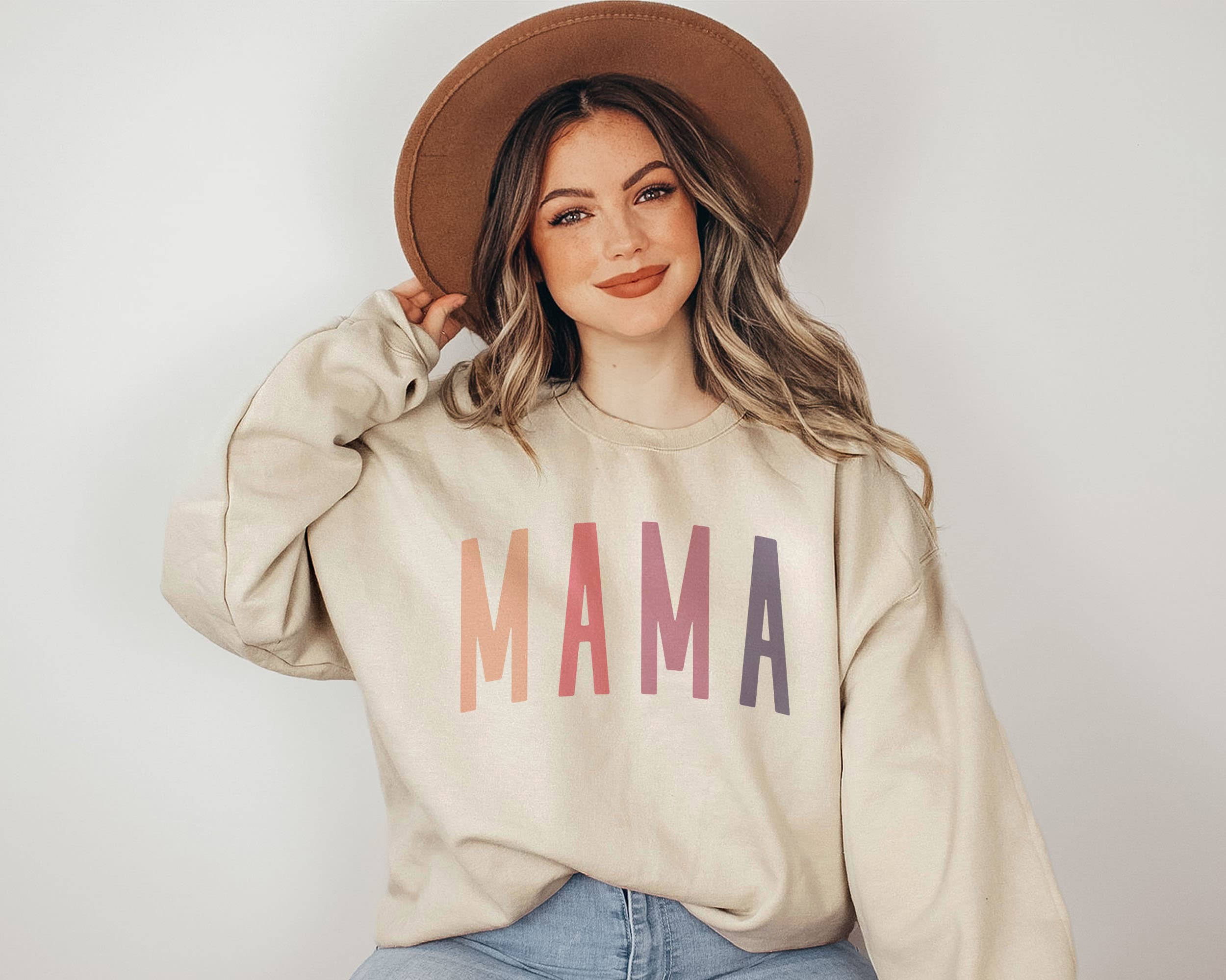 Retro Mama Sweatshirt Mama Ombre New Mom to Be Mom Shirts - Etsy