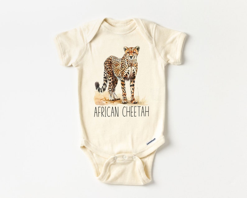 African Cheetah Toddler Shirt - Cute Educational Cheetah Species Kid's ...
