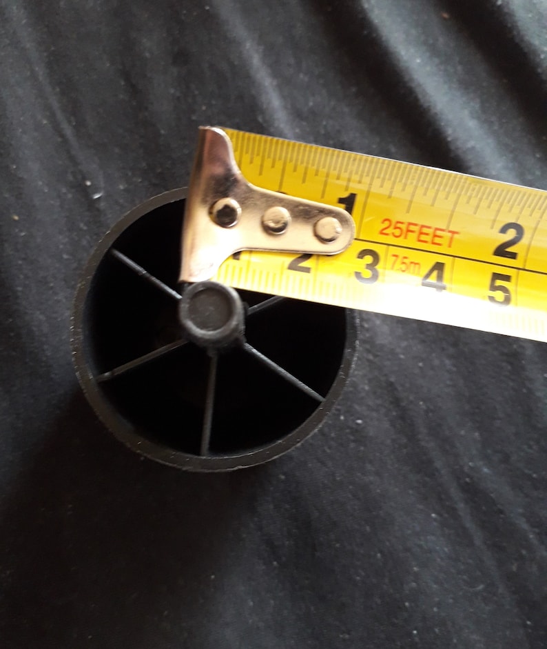 4 X Extra Strong Black Plastic Furniture Feet Leg -glides for Divan Bed ...