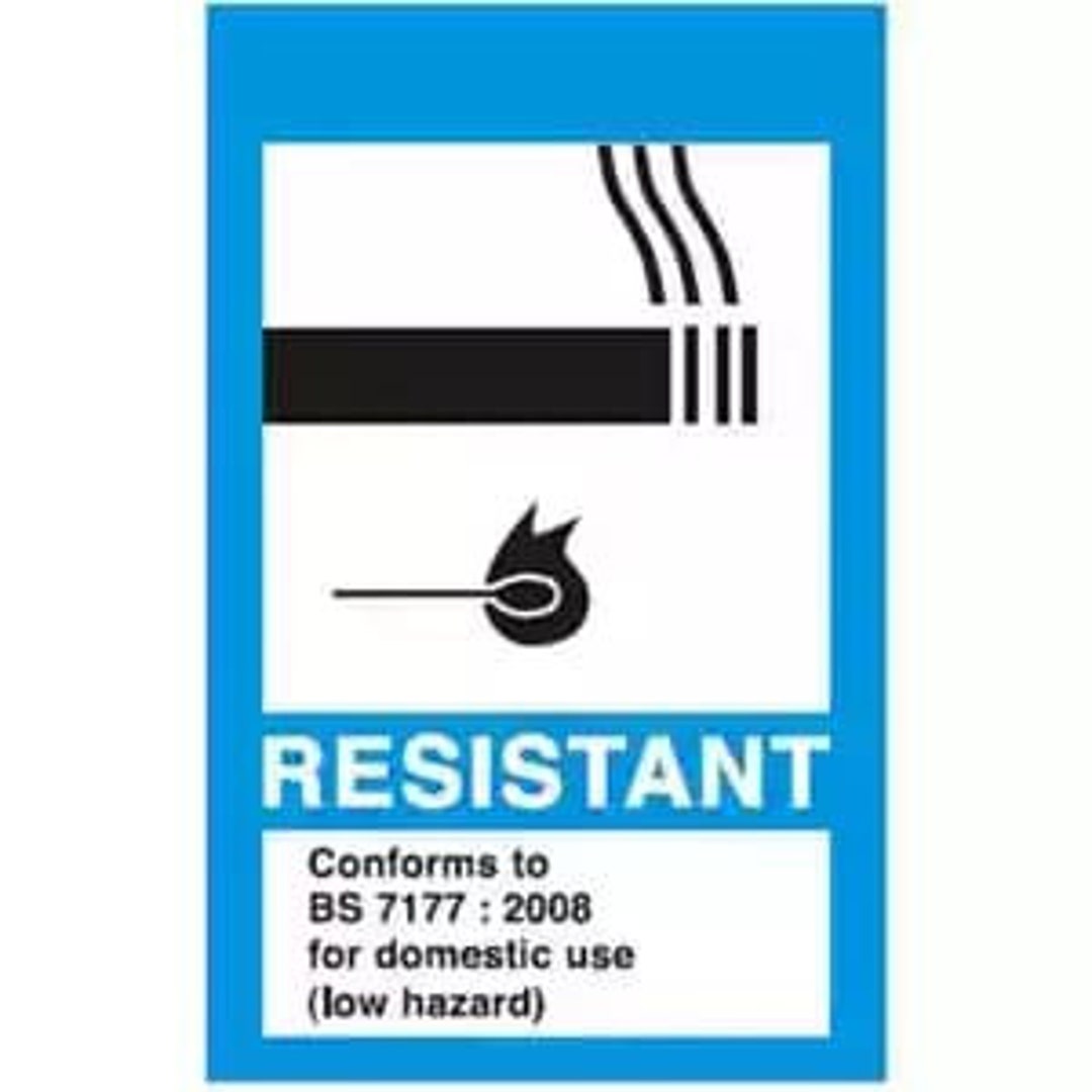 20 X Fire Resistant Flame Retardant Label Fire Safety Labels Low Hazard ...