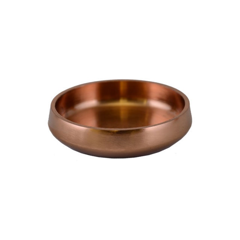 4 X Copper Castor Coasters Cup Glider Glides Floor Protector Divan Bed ...