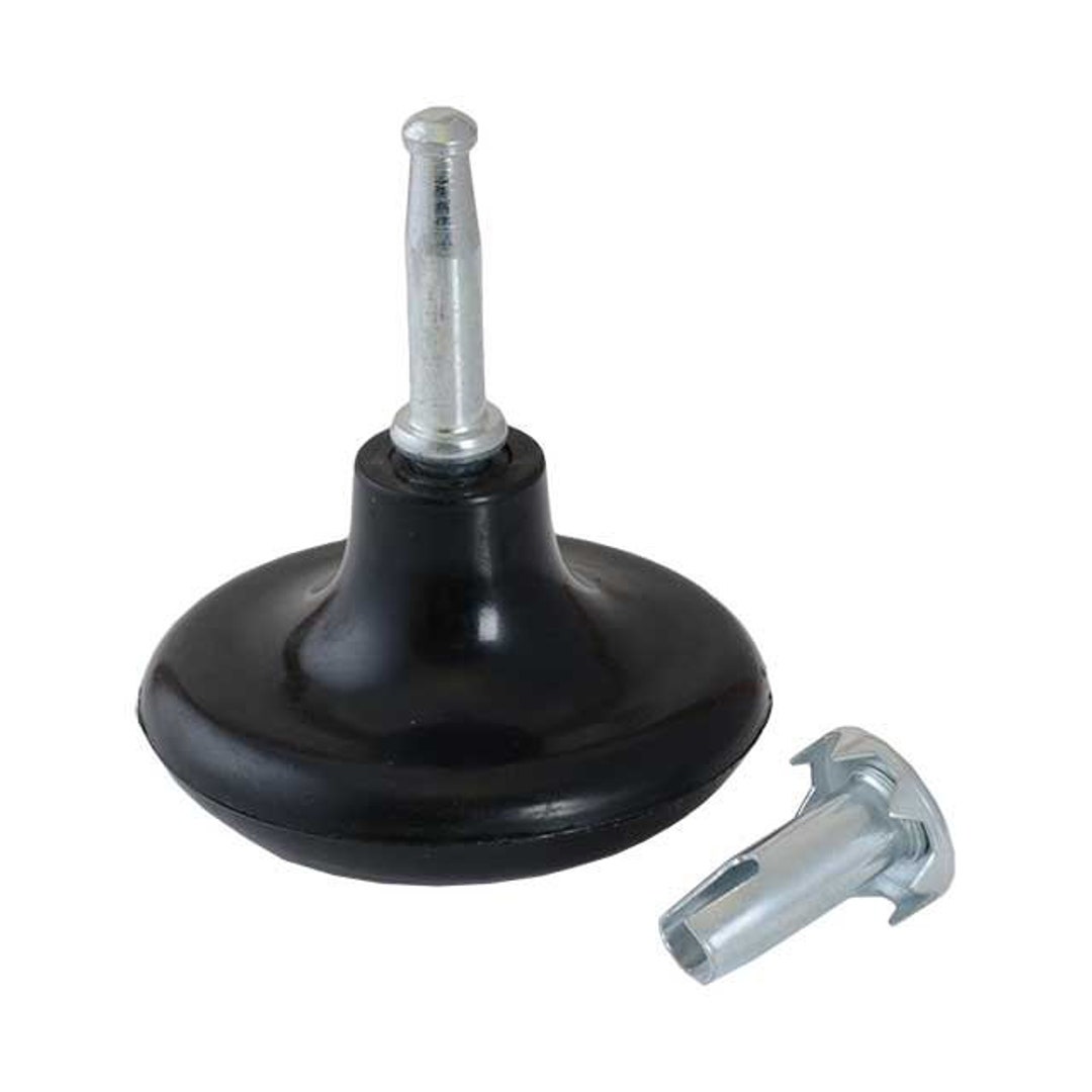 8 X Heavy Duty Strong Black Plastic Metal Furniture Feet Leg -glides ...