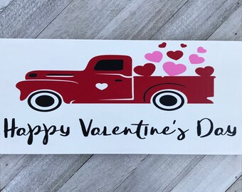 Red truck sign | Etsy