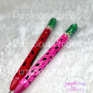 Watermelon Glitter Pen || Inkjoy Glitter Pen || Refillable Gel Pen ...