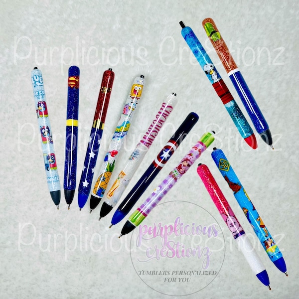 Pens With Cartoons - Etsy
