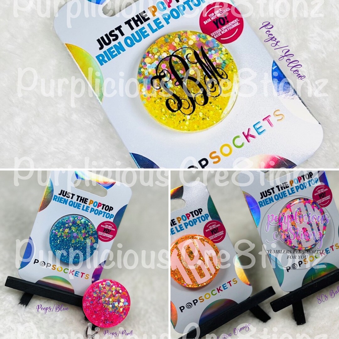 Glitter Customizable Popsocket® Swappable Style || Glitter Phone Grip ...