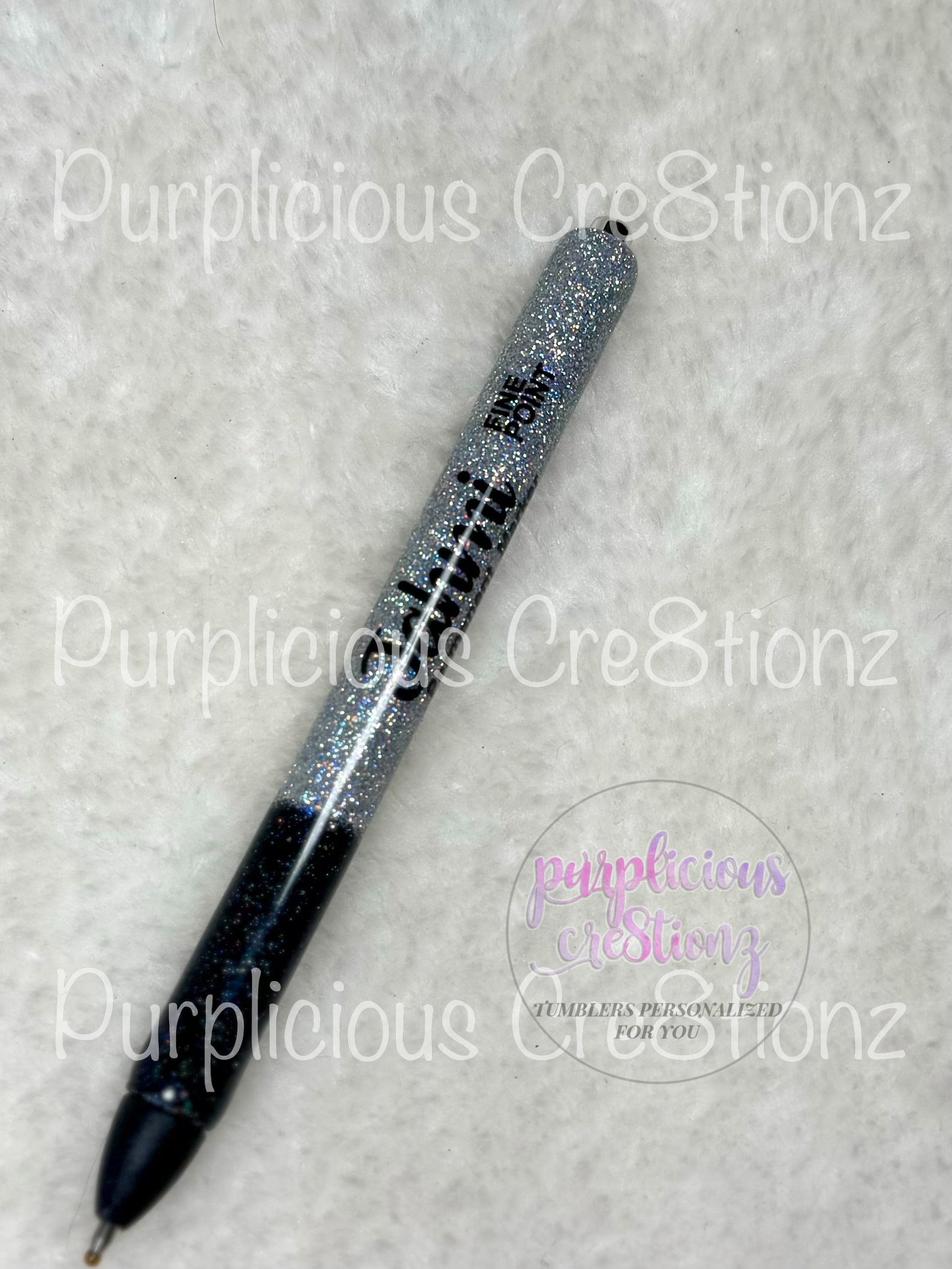 Marker Inspired Sharpie Glitter Refillable Pen | Personalized Custom ...