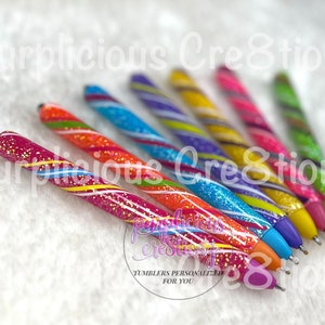 Candy Cane Stick Glitter Pen | Personalized Custom Gifts - Etsy