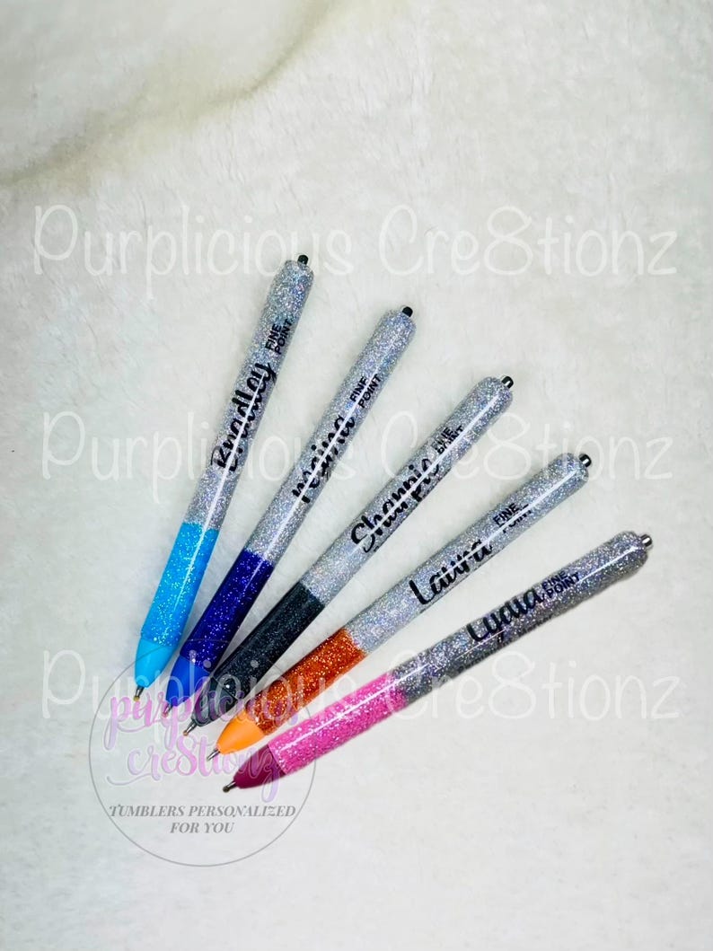 Marker Inspired Sharpie Glitter Refillable Pen | Personalized Custom ...