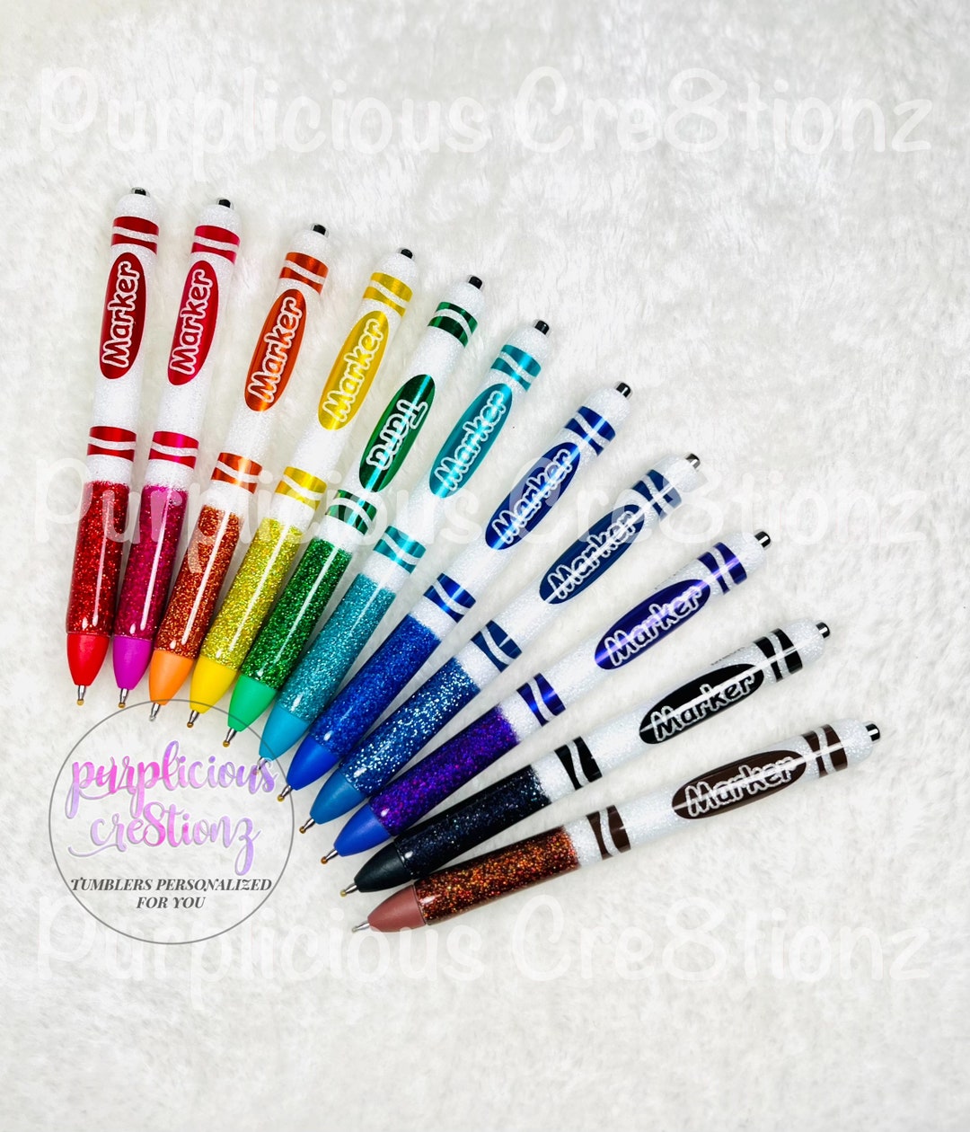 Crayon MARKER Glitter Pen Design Inkjoy Glitter Pen - Etsy