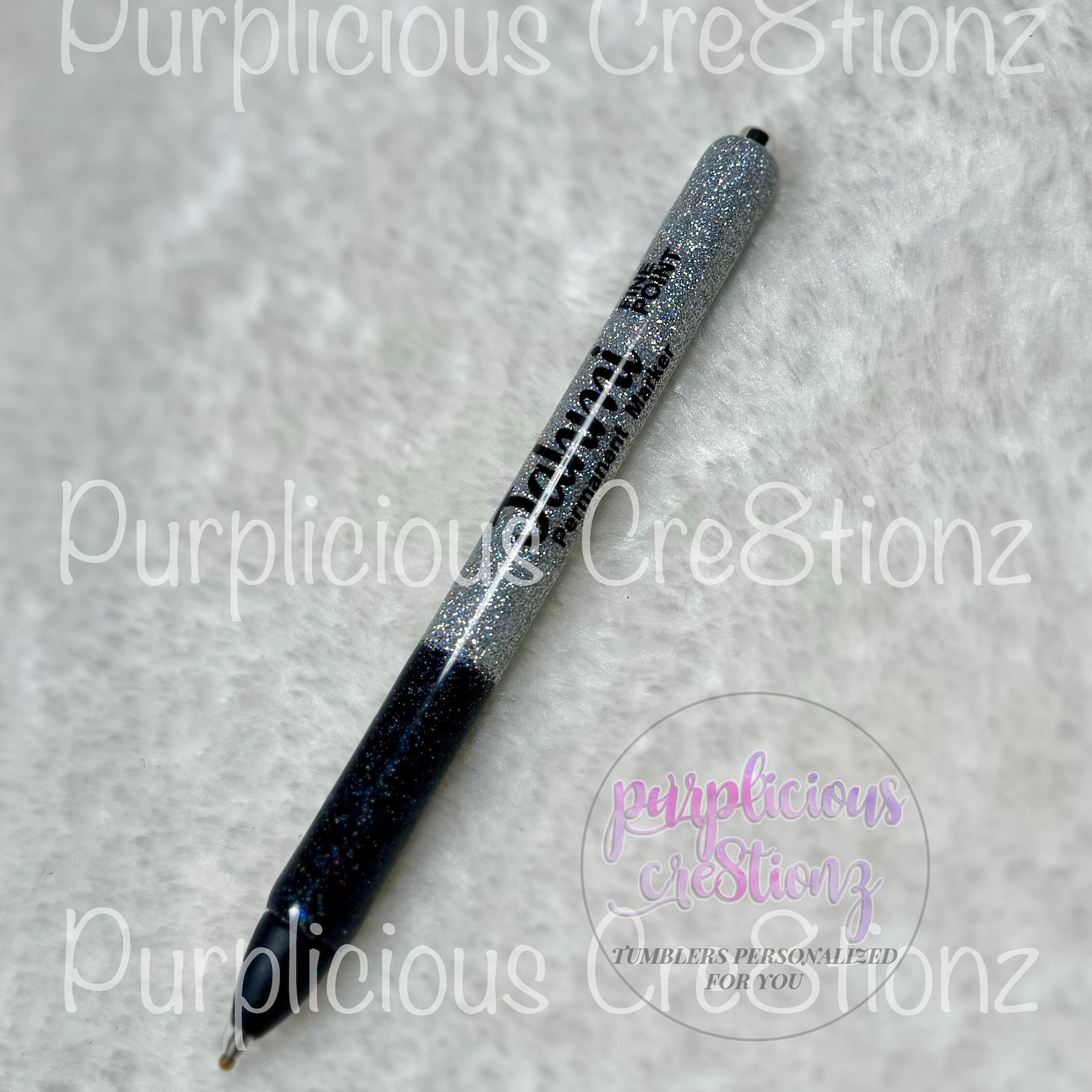 Marker Inspired Sharpie Glitter Refillable Pen | Personalized Custom ...