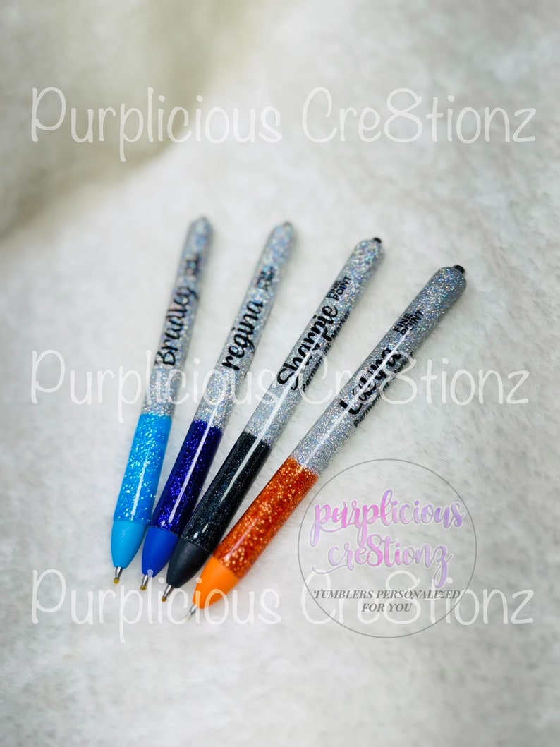 Marker Inspired Sharpie Glitter Refillable Pen | Personalized Custom ...