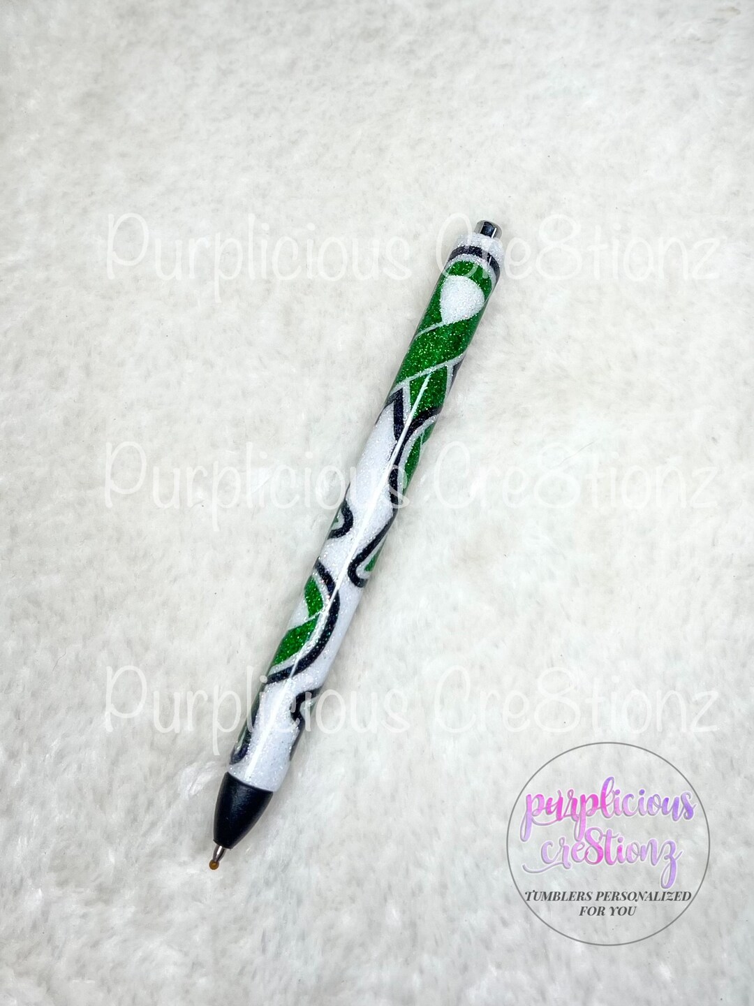 Awareness Ribbon Burst Glitter Pen | Personalized Custom Gifts - Etsy