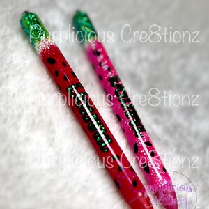 Watermelon Glitter Pen || Inkjoy Glitter Pen || Refillable Gel Pen ...