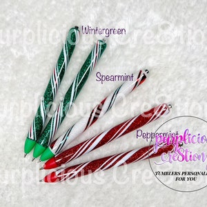CHRISTMAS Candy Cane Stick Glitter Pen || Inkjoy Glitter Pen ...