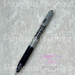 Marker Inspired Sharpie Glitter Refillable Pen Personalized Custom ...
