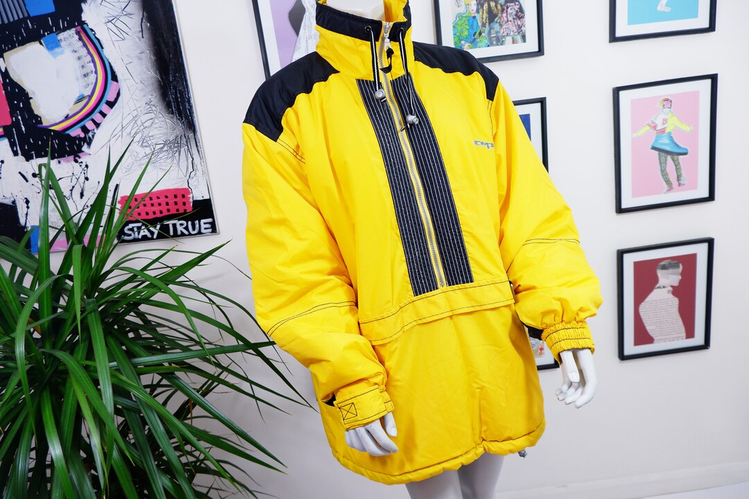 80s Super Cool Vintage Overhead Winter Jacket, Snowboarding, CMP, Half ...