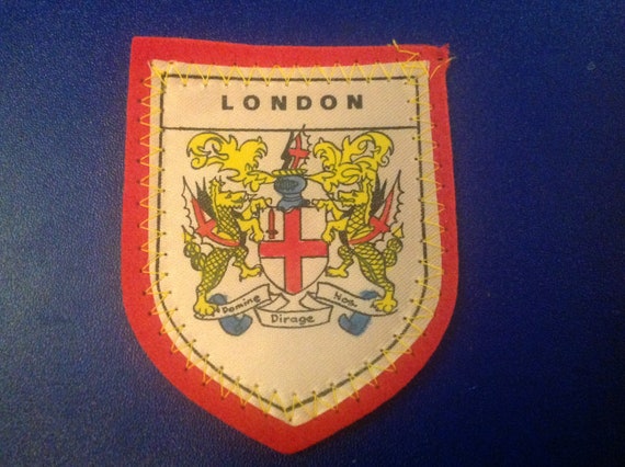 Vintage Souvenir Badge LONDON Badge Sew On Badge 1970's | Etsy